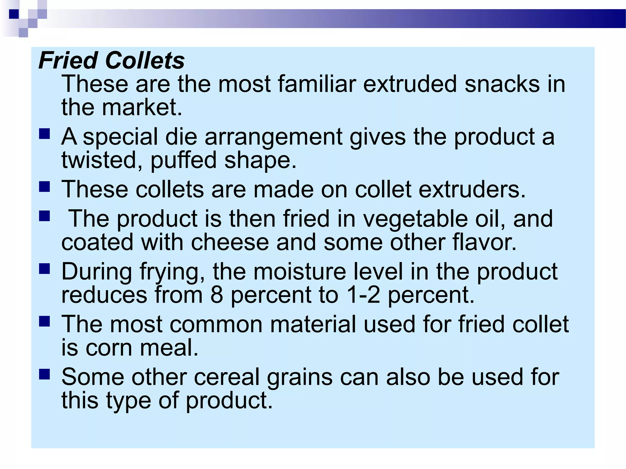 Extruded Snack Food | PPT