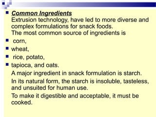 Extruded Snack Food | PPT