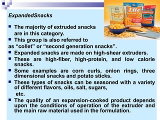 Extruded Snack Food | PPT