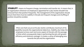 Stability Of Personnel In Management