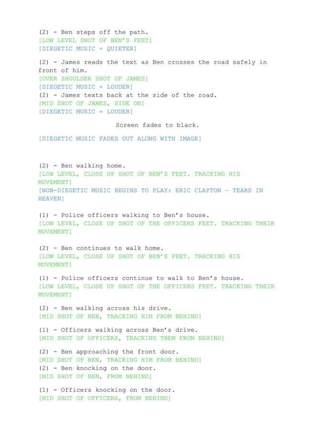 Final shooting script | DOC