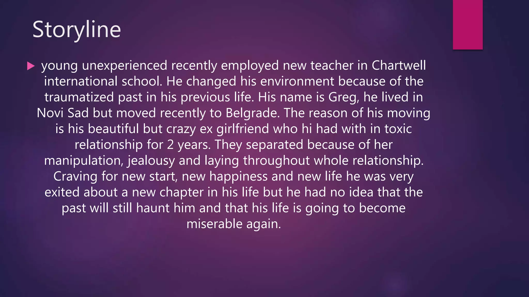 Final short film storyline | PPT