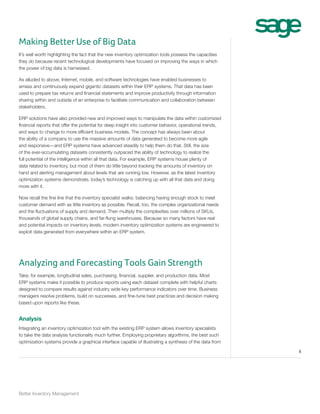 Better Inventory Management | PDF