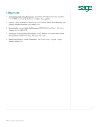 Better Inventory Management | PDF