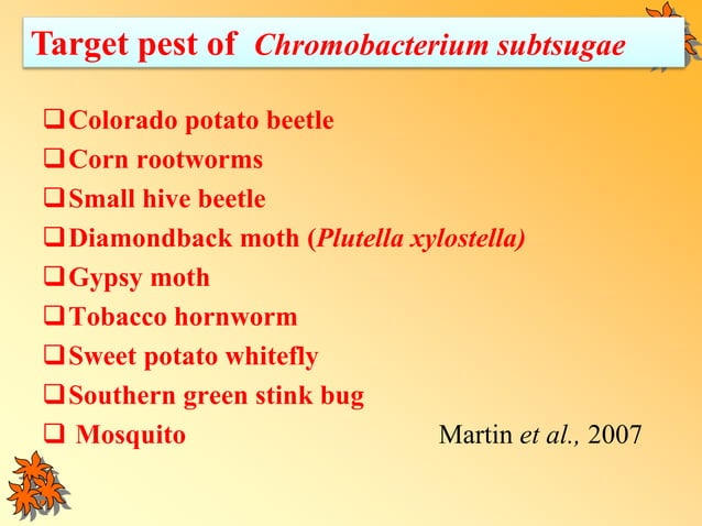 Role of Entomopethogenic bacteria and prospects | PPT | Biological ...