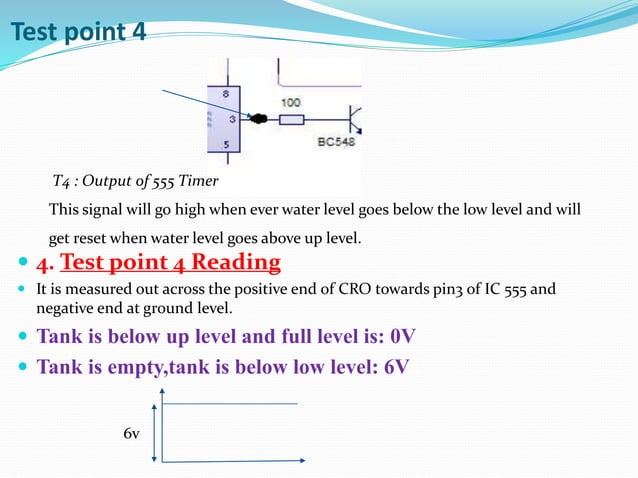 Simple Automatic Water Level Controller by using ic 555 timer. | PPTX | Consumer Electronics ...
