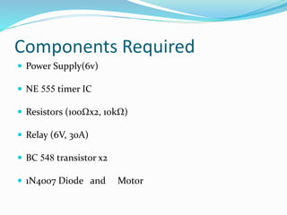Simple Automatic Water Level Controller by using ic 555 timer. | PPTX