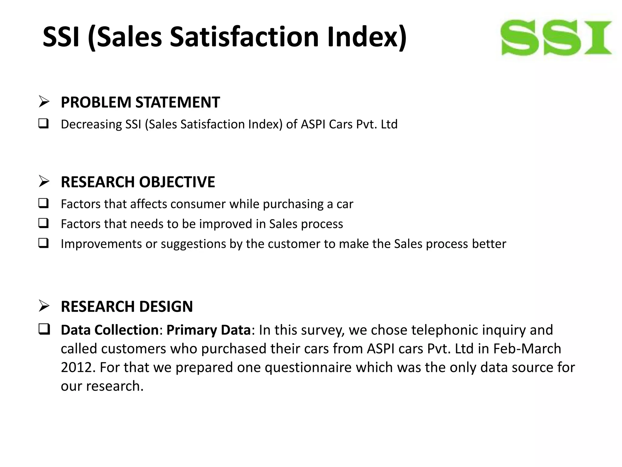 Internship Project for Automobile sector | PPTX