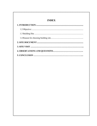 ARCHITECTURAL SITE VISIT | PDF