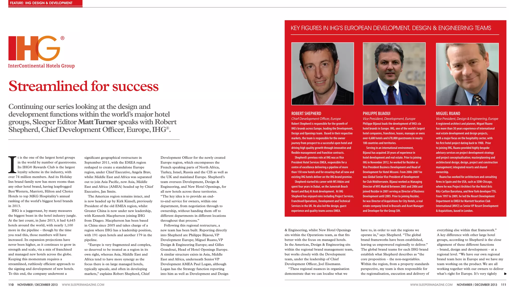 INTERCONTINENTAL HOTELS GROUP (IHG) - DESIGN & DEVELOPMENT EUROPE ...