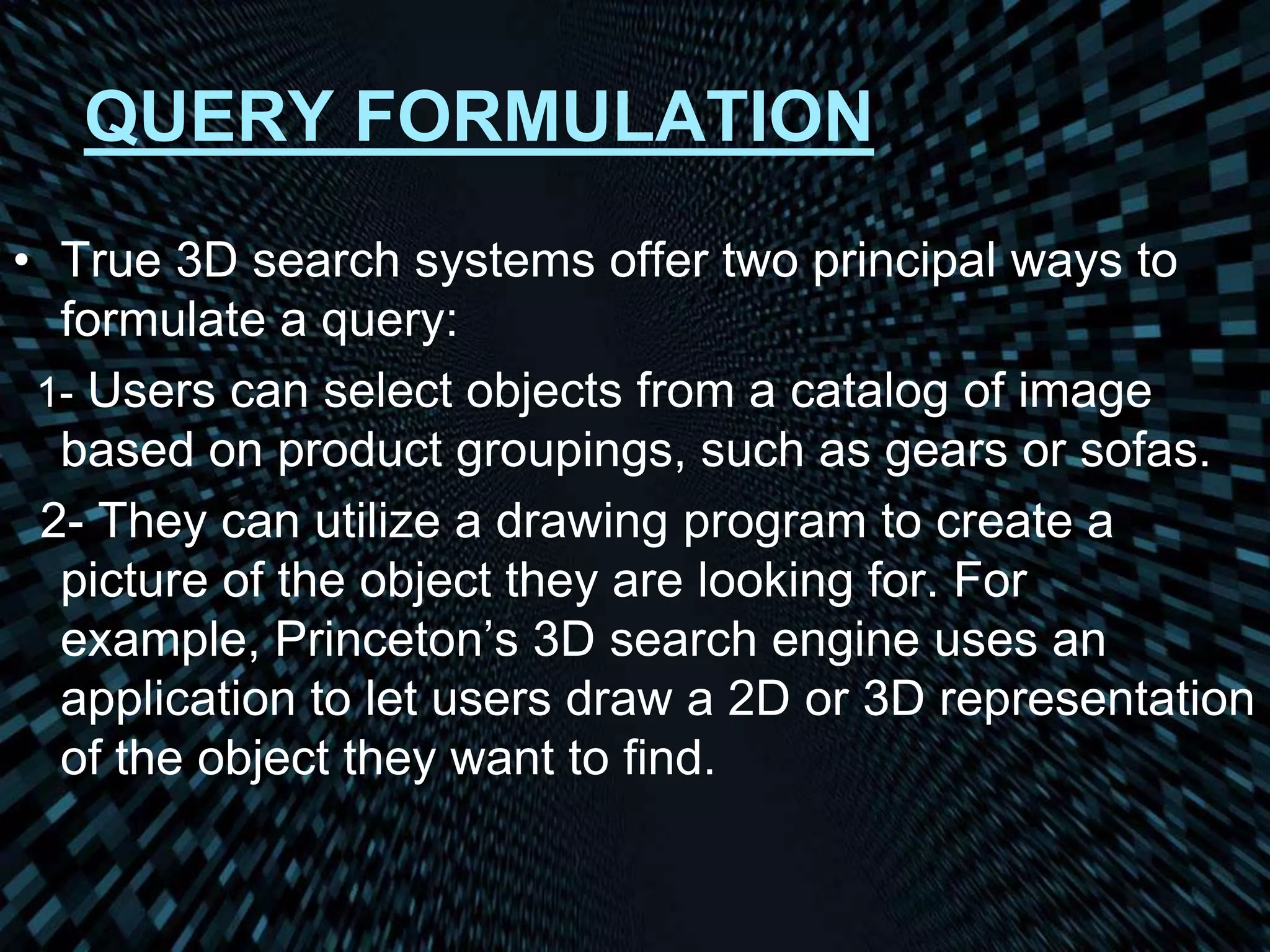 3D Searching by ruchi | PPTX | Search | Internet