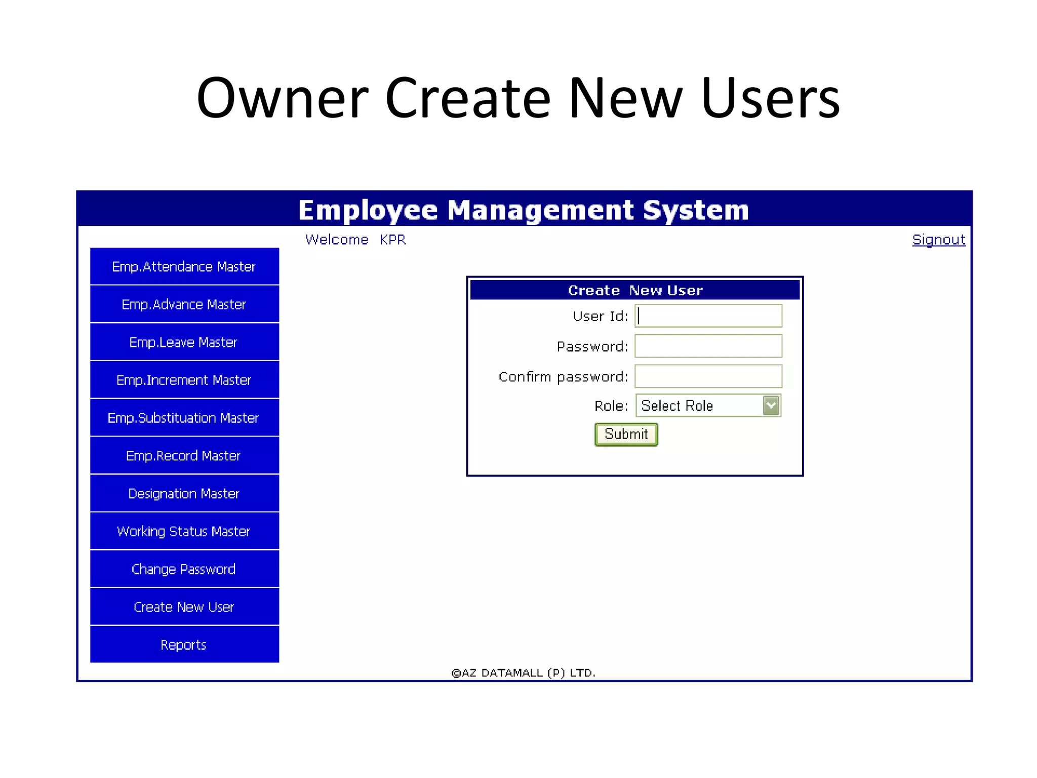 Employee Management System | PPTX