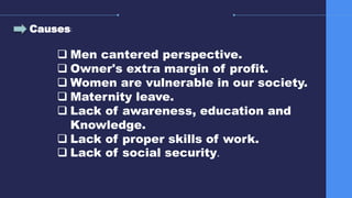 female workers security hazards in garment industry | PPTX