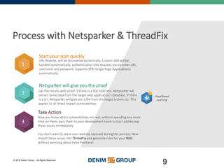 Optimizing Your Application Security Program with Netsparker and ThreadFix | PPT