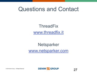 Optimizing Your Application Security Program with Netsparker and ThreadFix | PPT