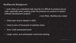 Secure Your Apps with NGINX Plus and the ModSecurity WAF | PPTX