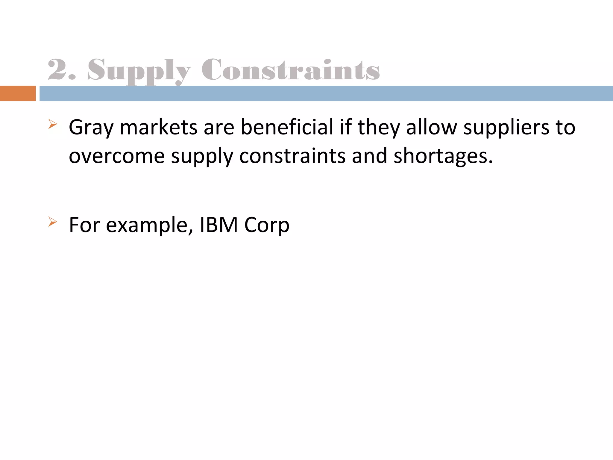 Gray market - An introduction | PPT