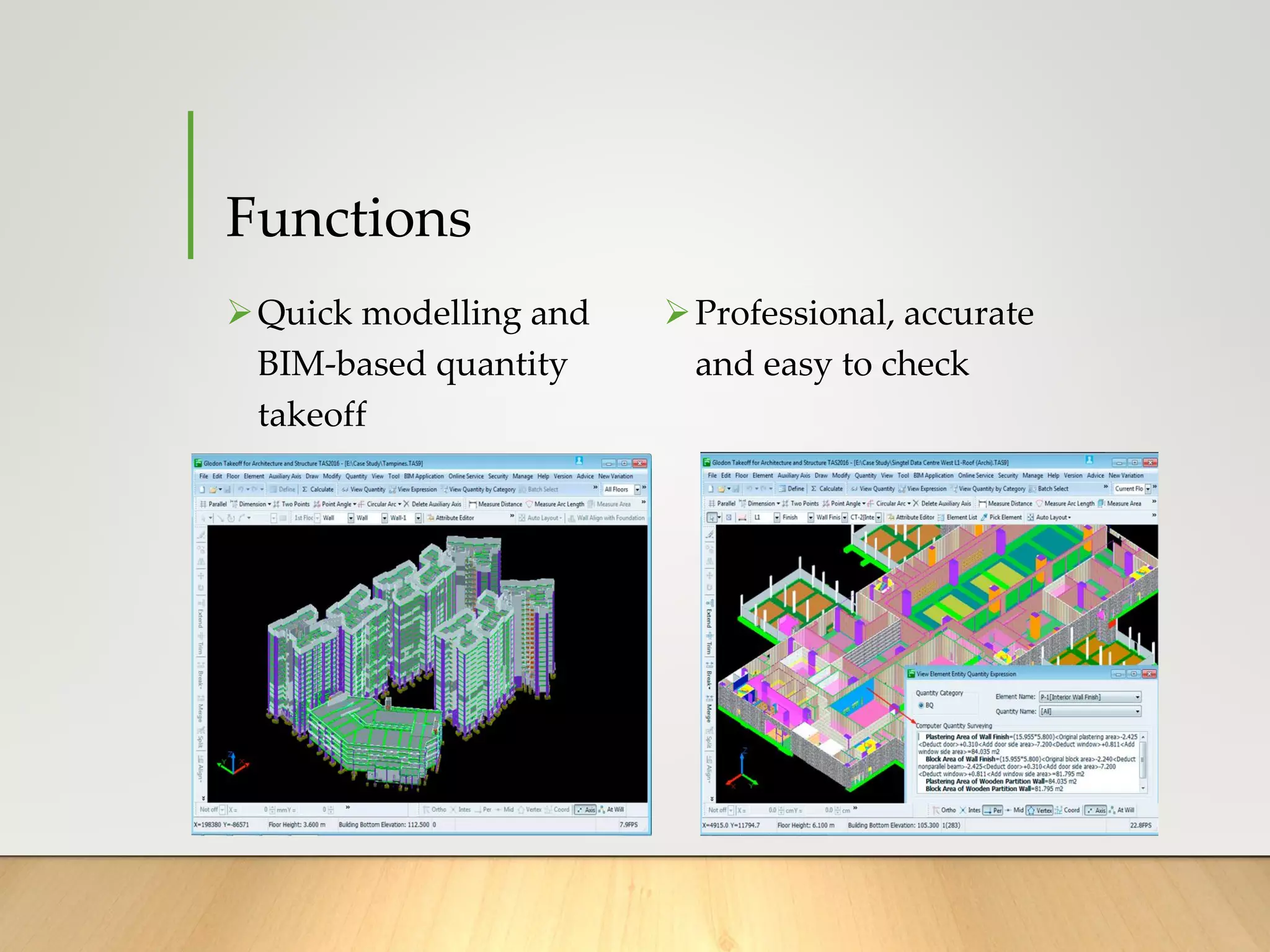 Software Application in Quantity Surveying - Slides | PDF
