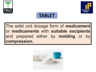 Tablet Manufacturing Processes | PPT