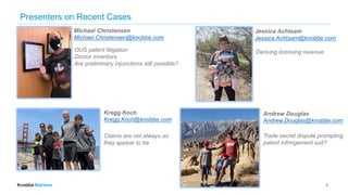 Knobbe Martens: Orthopedic IP Litigation Webinar | PPT