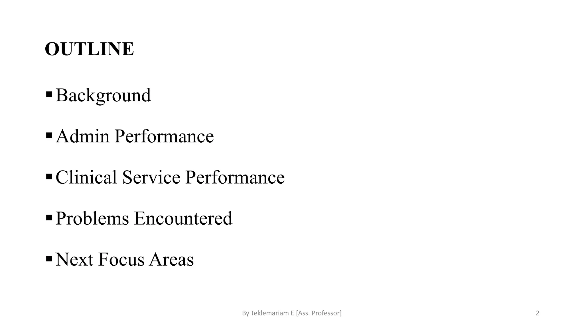 Mizan Tepi University Teaching Hospital Performance Report 2013 E.C. | PPTX