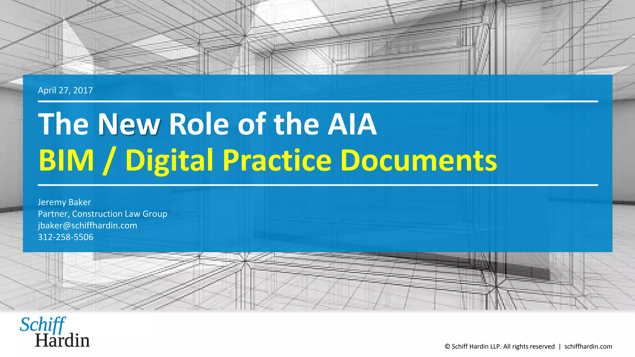 The NEW Role of the AIA's Digital Practice Documents | PDF