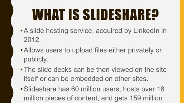 THINGS YOU NEED TO KNOW ABOUT SLIDESHARE | PPTX
