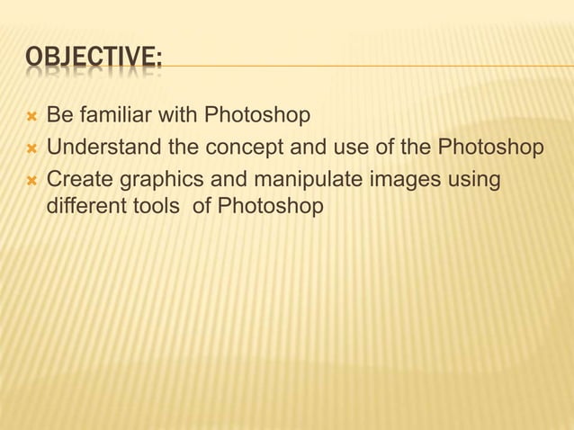 TUTORIAL ON PHOTOSHOP | PPTX