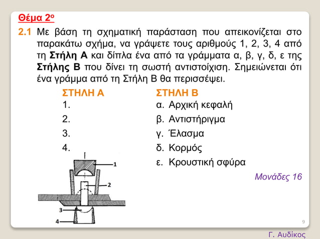 ΤΡΑΠΕΖΑ ΘΕΜΑΤΩΝ ΣΤΟΙΧΕΙΑ ΜΗΧΑΝΩΝ | PPT