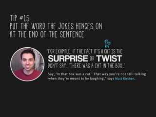 23 Tips From Comedians to Be Funnier in Your Next Presentation (via the ...