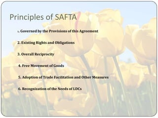 SAFTA and BIMSTEC | PPTX