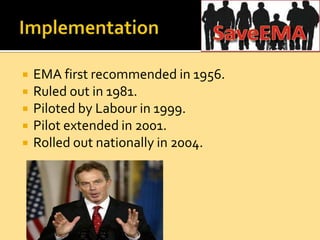 Final Slides On Ema | PPTX | Government Support and Welfare | Financial ...