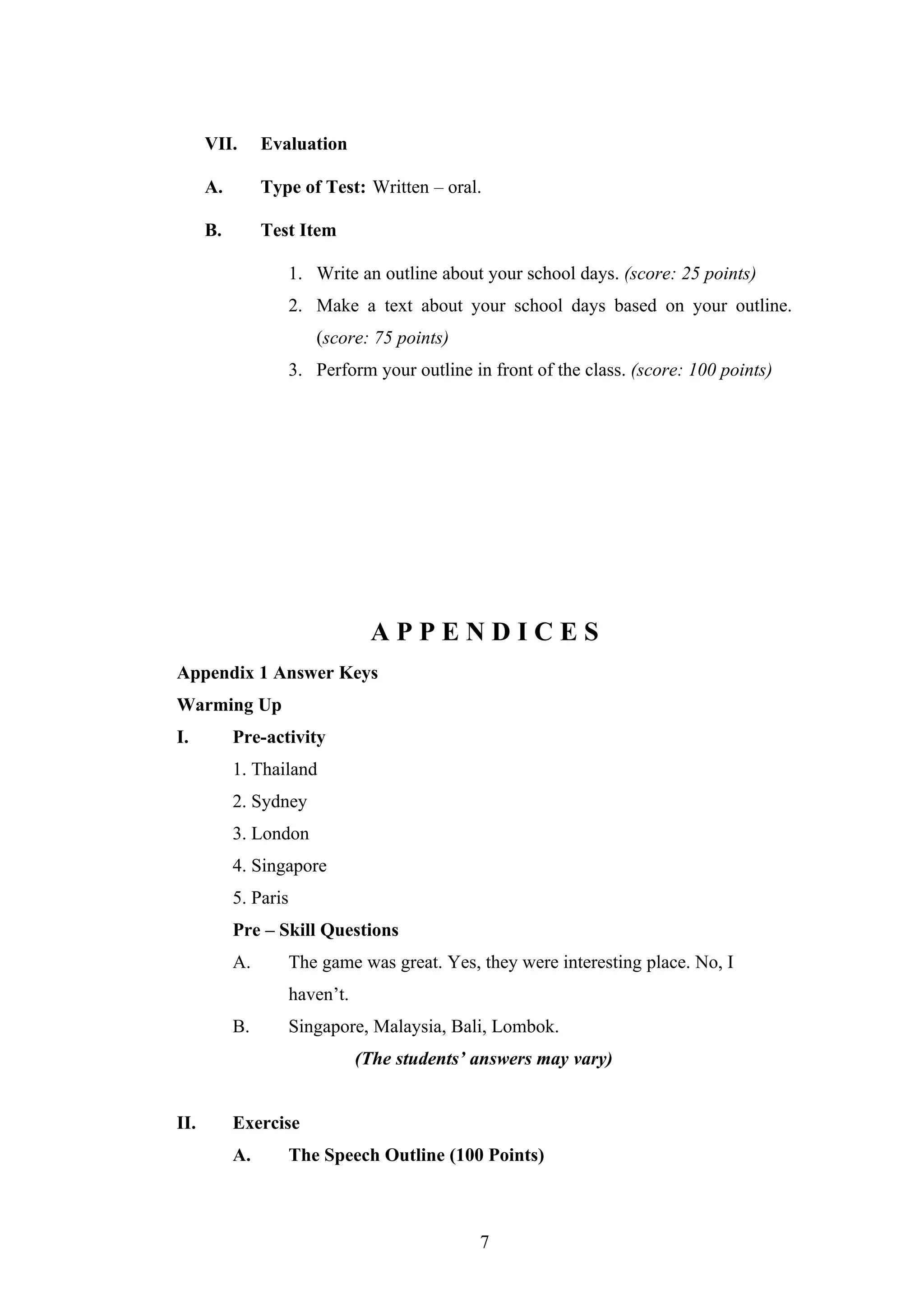 Final sma lesson plan speaking and appendices[1] 1 | DOC