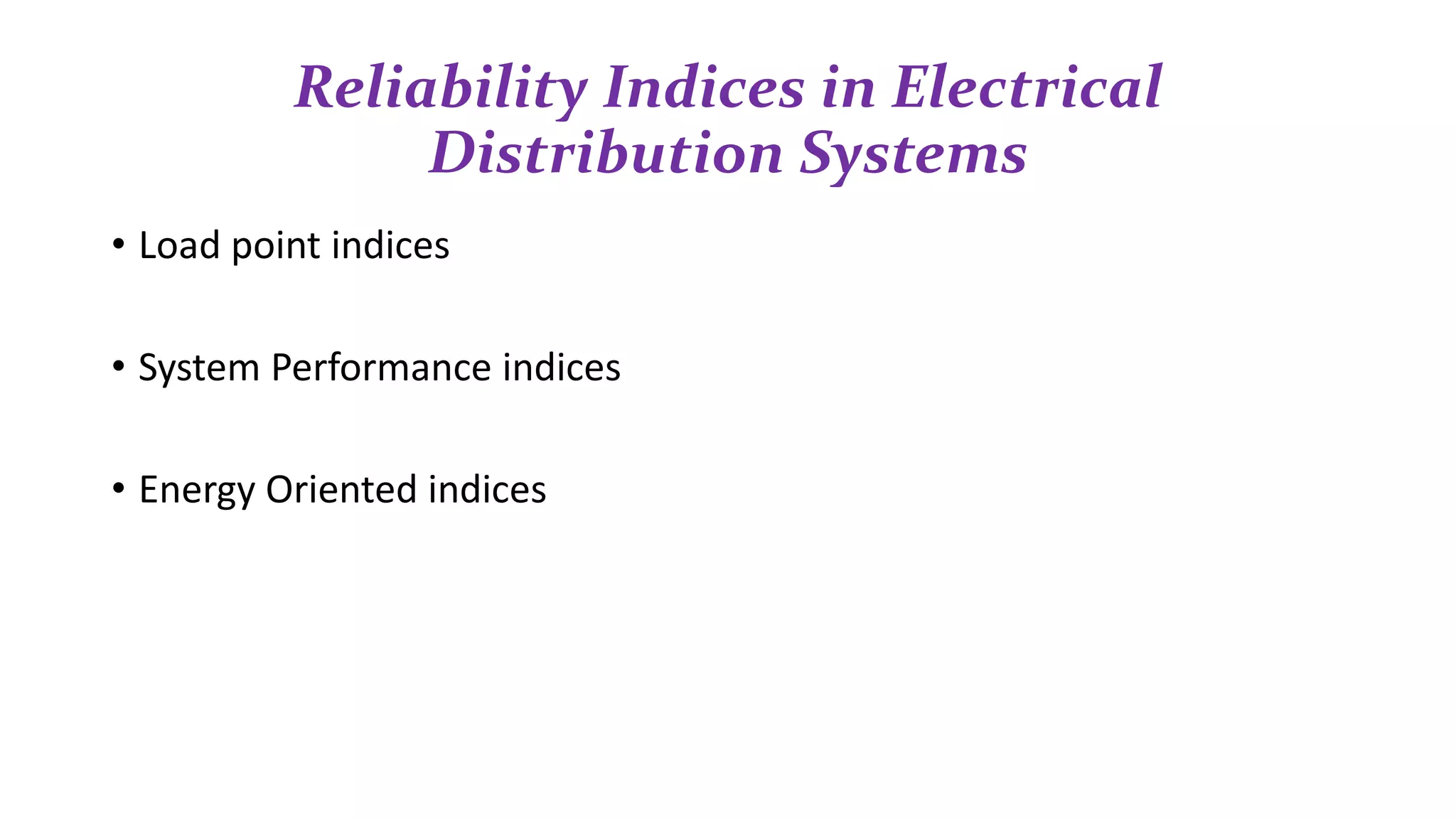 “reliability Improvement In Distribution System Using Smart Grid Technology” Pptx