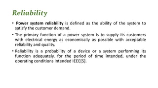 “Reliability improvement in distribution system using smart grid ...