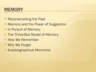Memory | PPT