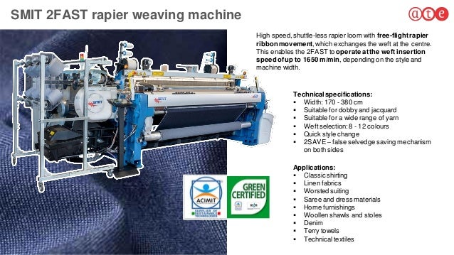 SMIT 2FAST rapier weaving machines | PDF