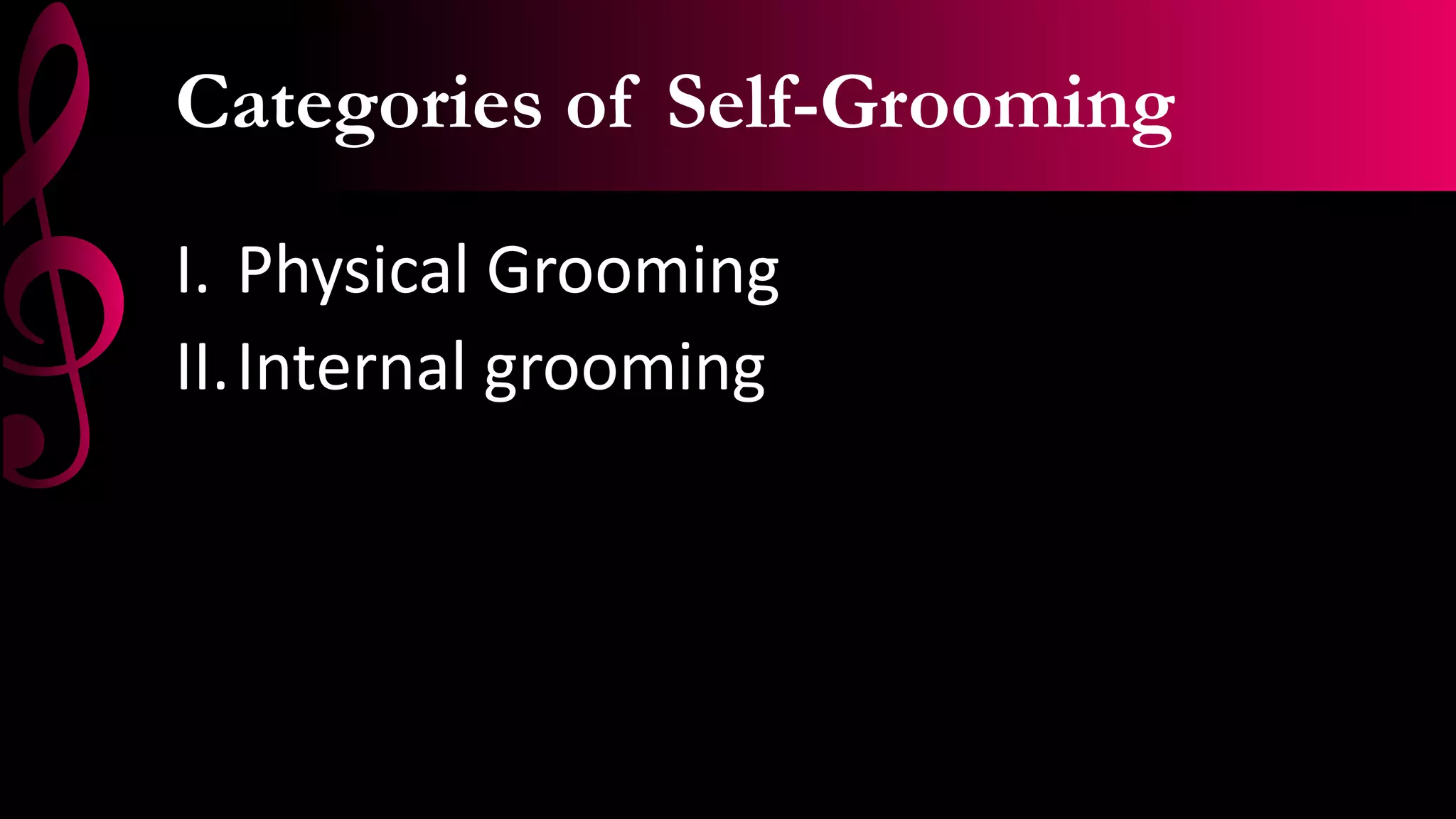 Self-grooming | PPTX