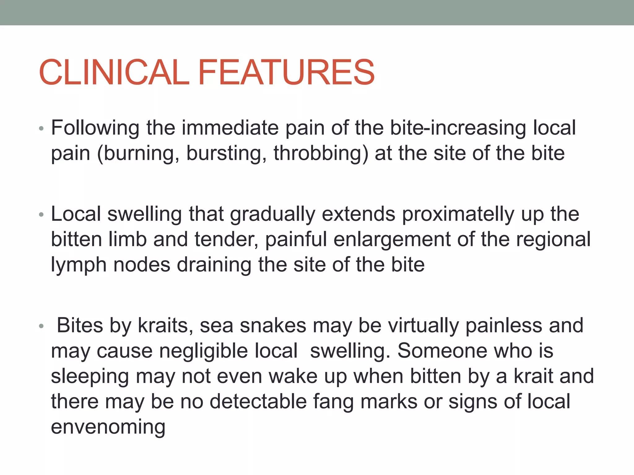 SNAKE BITE MANAGEMENT | PPTX