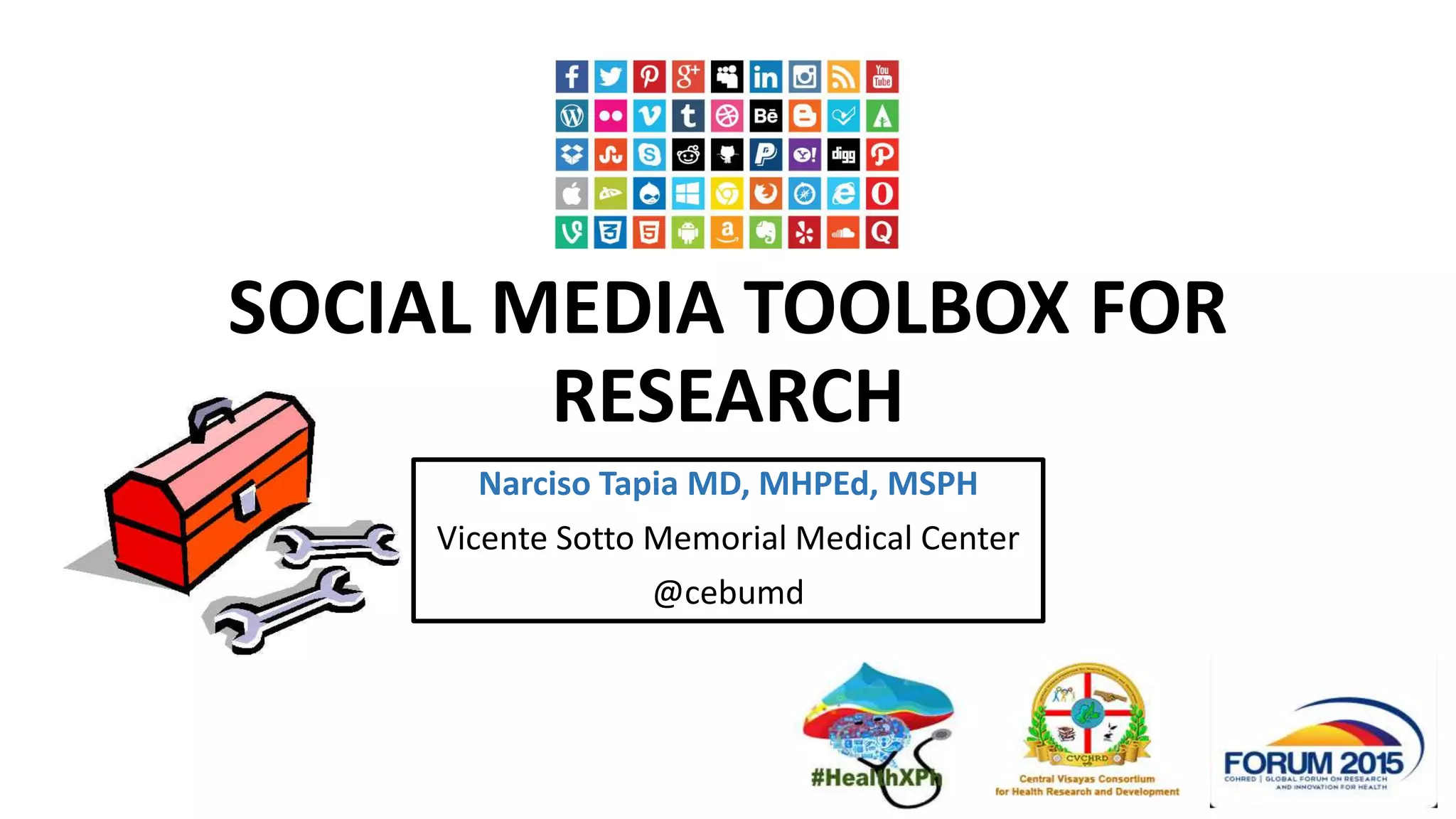 Final social media toolbox for research | PPT