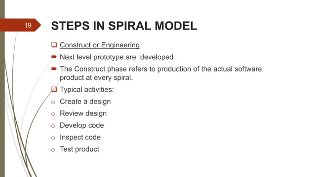 Waterfall, Spiral and iterative model | PPTX