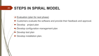 Waterfall, Spiral and iterative model | PPTX
