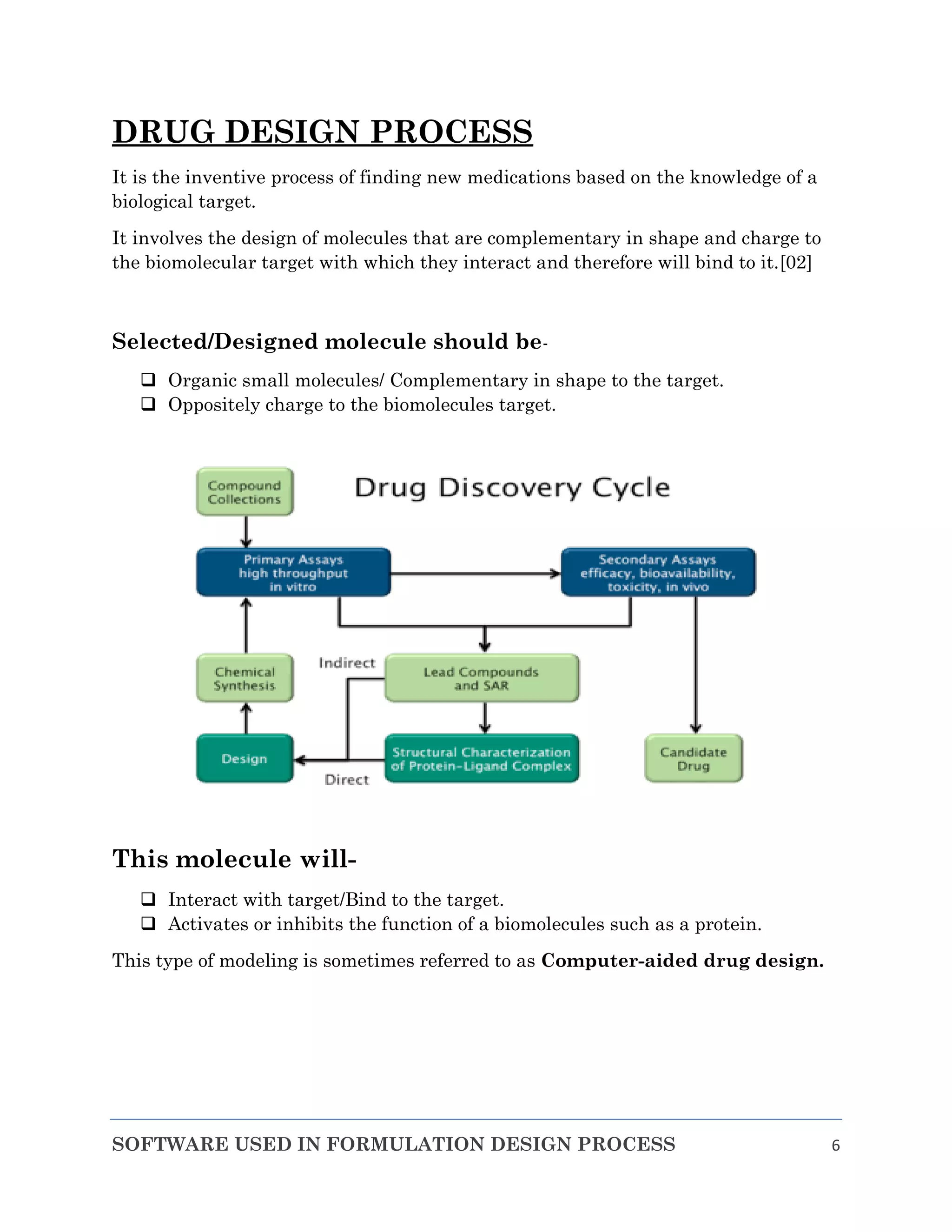 Software Used In Formulation Design Process (Pharmaceutics).Pdf