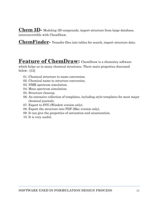 Software Used In Formulation Design Process (Pharmaceutics).Pdf