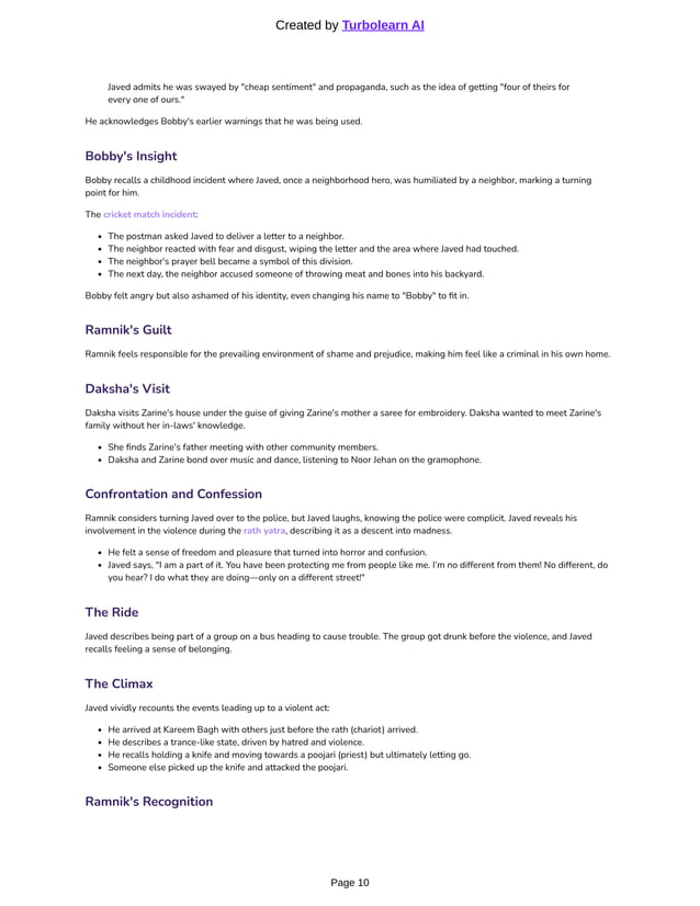 summary analysis themes symbols characters of final solutions | PDF