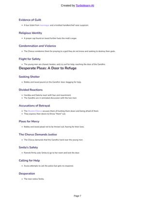 summary analysis themes symbols characters of final solutions | PDF