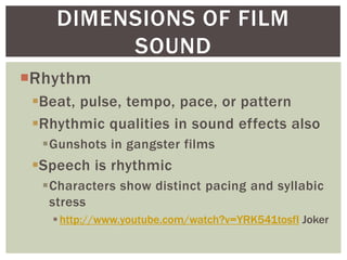 Final sound presentation for intro to film | PPTX