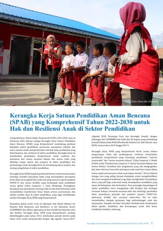 Final SPAB untuk kegiatan kebencanaan di Indonesia | PDF