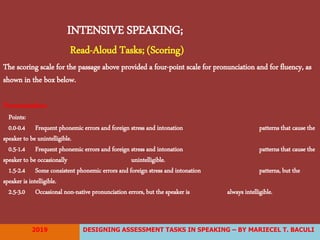 Final speaking assessment | PPT