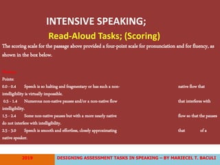 Final speaking assessment | PPT